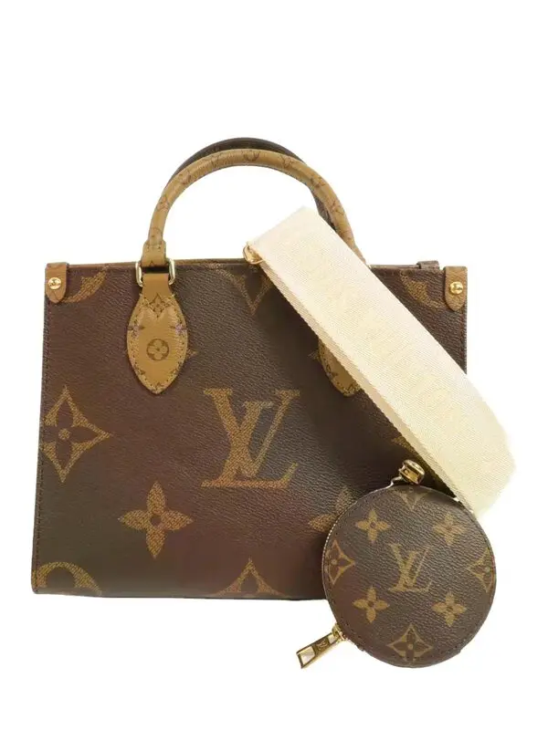 LOUIS VUITTON Onthego Pm Monogram Giant Tote Bag - Brown