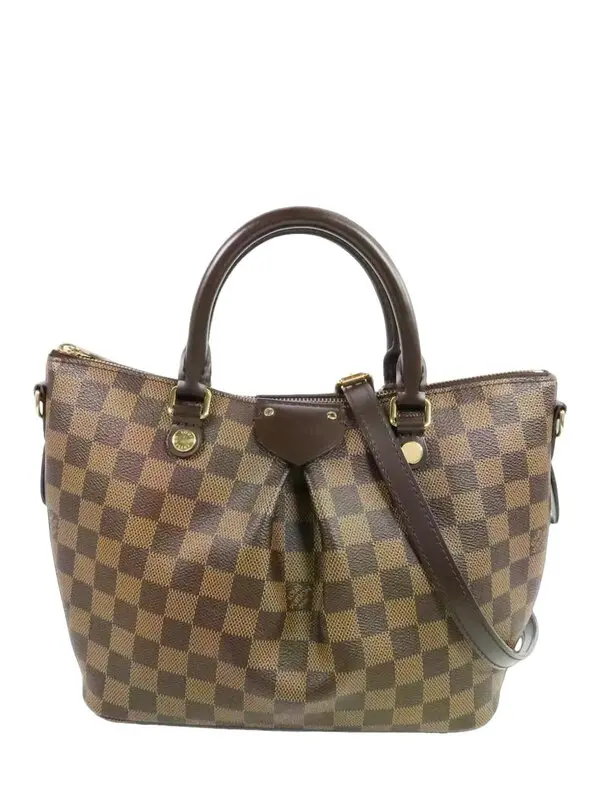 LOUIS VUITTON Siena Pm Damier Ebene Tote Bag - Brown