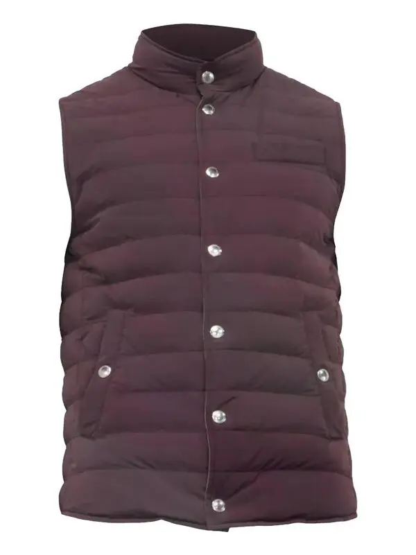Brunello Cucinelli 2021 Quilted Puffer Vest - Brown