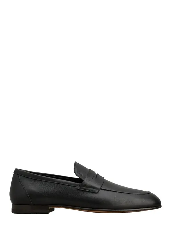 TOD'S Deconstructed Leather Loafers - Black