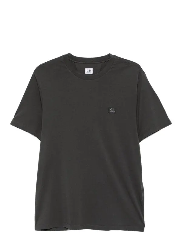 C.P. COMPANY T-shirt 30/1 In Jersey Con Patch Logo - Black