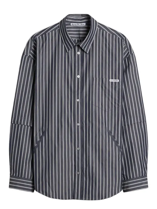 Acne Studios Satero Double Sleeve Shirt - Blue/white