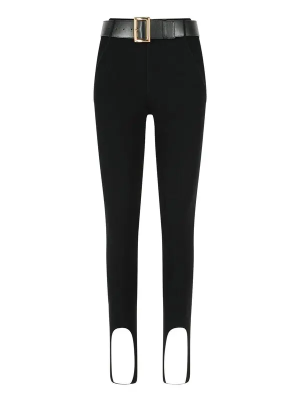 SELF-PORTRAIT Stirrup' Viscose Blend Leggings - Black
