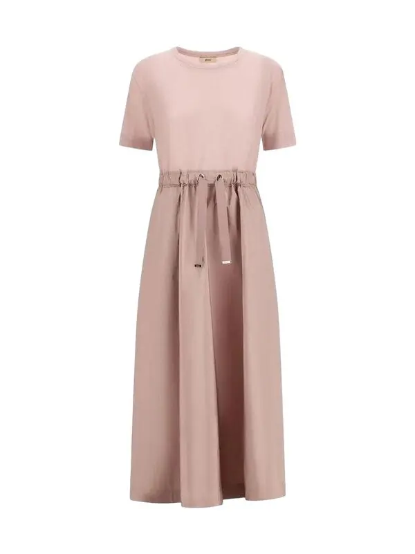Herno Panelled Midi Dress - Multicolor