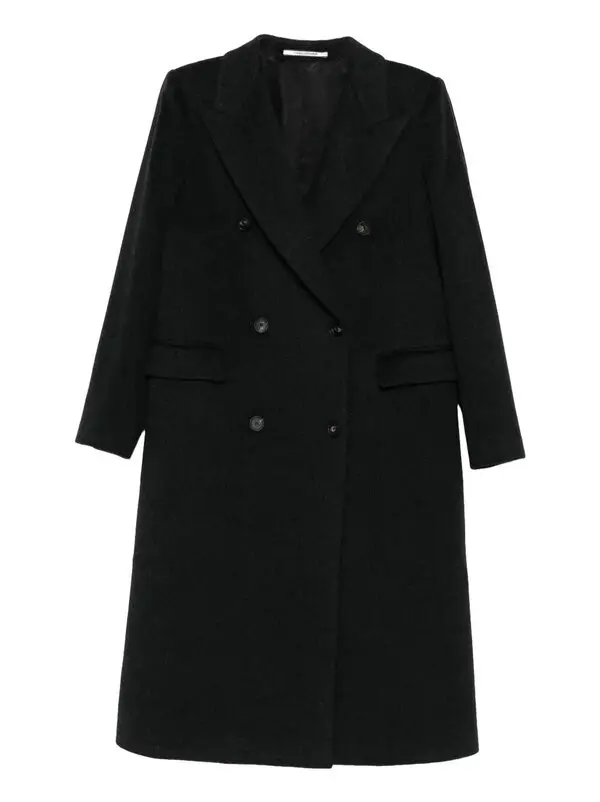 Tagliatore Double Breasted Cashmere Coat - Gray