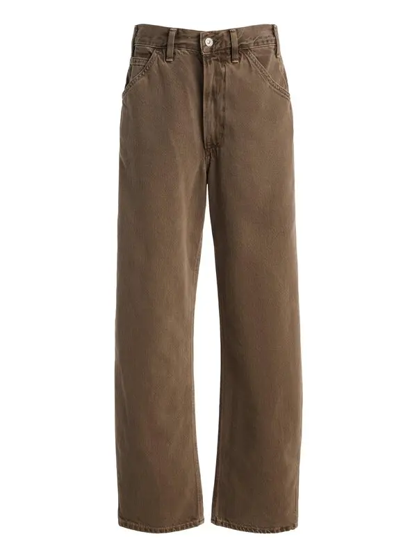 Citizens Of Humanity Miro Full-length Rigid Mid-rise Wide-leg Jeans - Brown