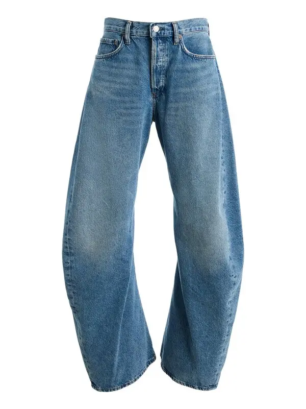 AGOLDE Spiral Rigid Mid-rise Barrel-leg Jeans - Medium Wash