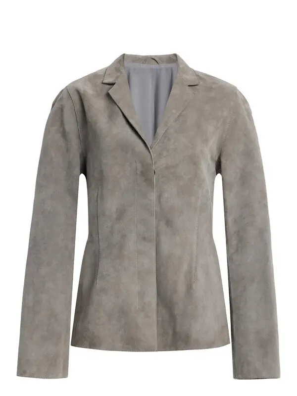 Still Here Devon Suede Blazer - Grey