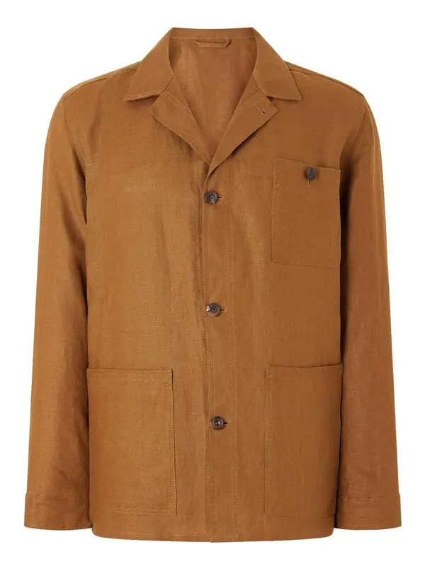 Anderson & Sheppard Linen Jacket - Brown