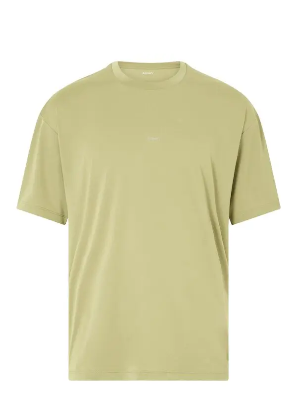 Satisfy Logo-print Auralite™ T-shirt - Green