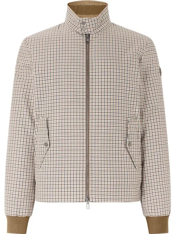 Moncler Almogordo Reversible Checked Shell Down Jacket - Neutrals