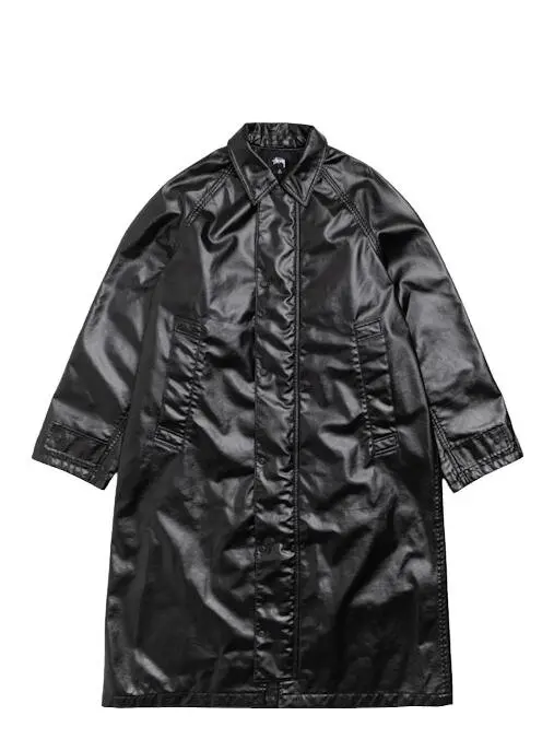 StÜssy Coated Field Coat - Black
