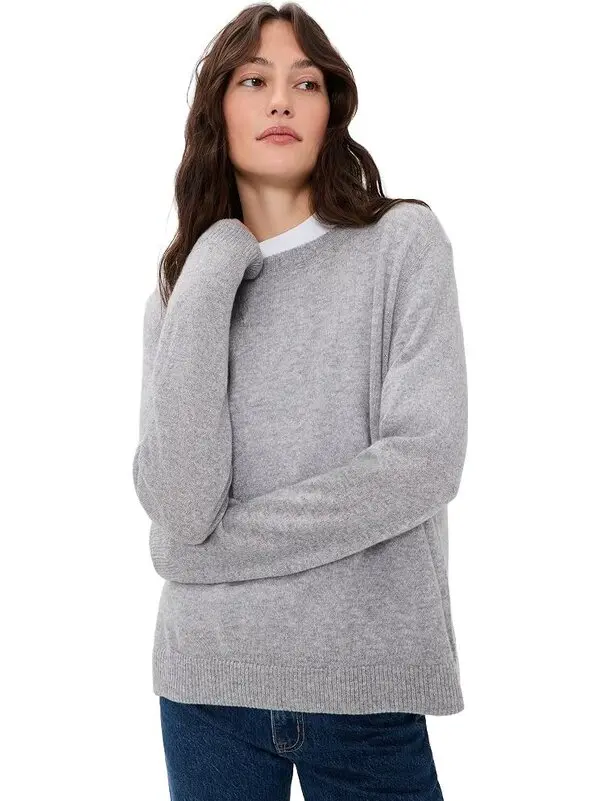 REFORMATION Cashmere Boyfriend Sweater - Granite