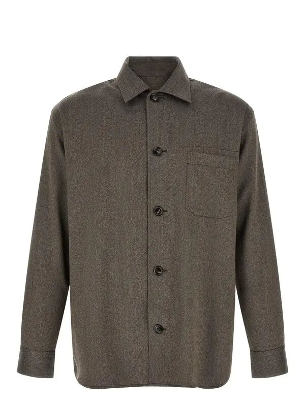 Brioni Workwear' Shirt - Brown