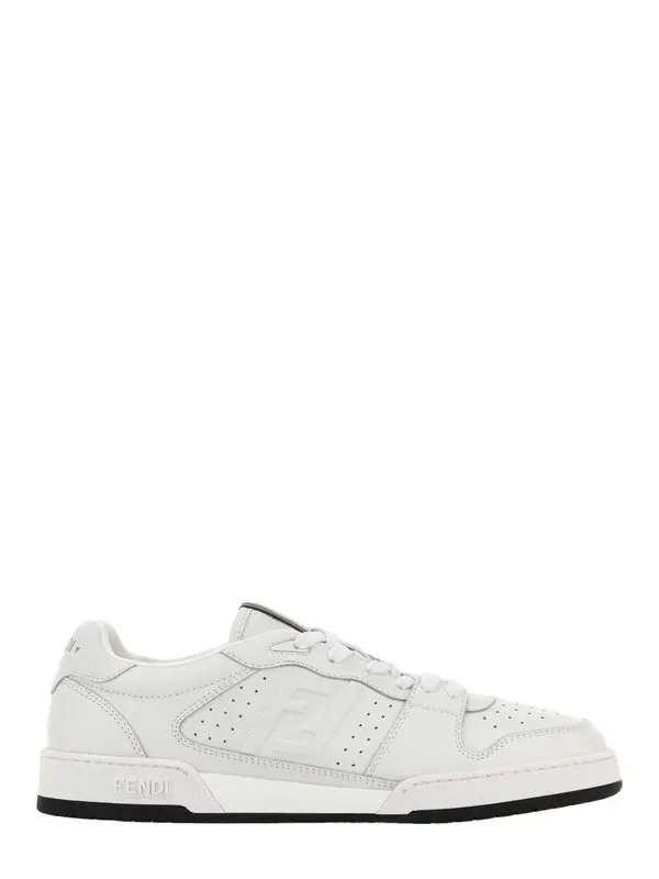 Fendi Leather Match Sneakers - White