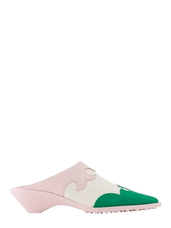 Camper Color-block High-heeled Mules - Multi-color