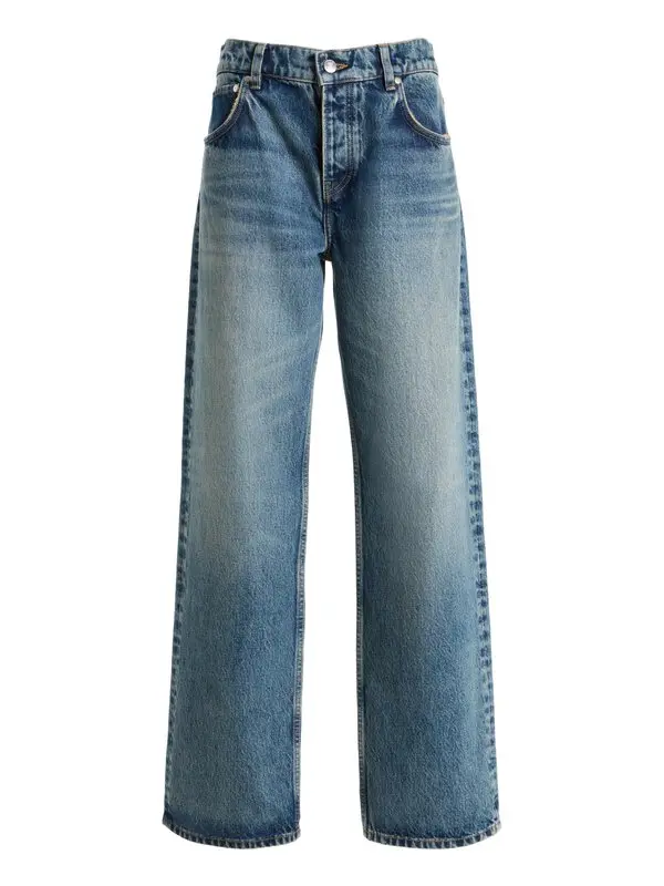 EB DENIM Rigid Mid-rise Baggy Jeans - Medium Wash