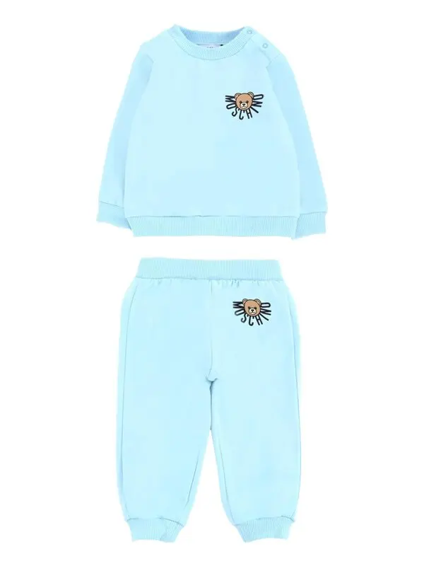 Moschino Suit With Tedy Bear - Light Blue