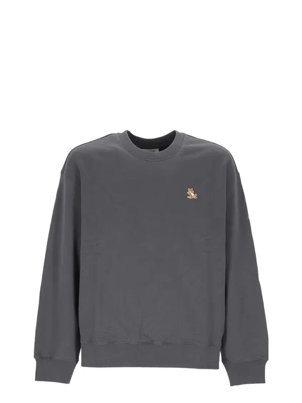 Maison Kitsuné Chillax Fox Comfort Sweatshirt - Stone Grey