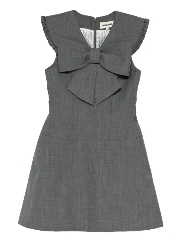 SHUSHU/TONG Bow-detail Dress - Grey