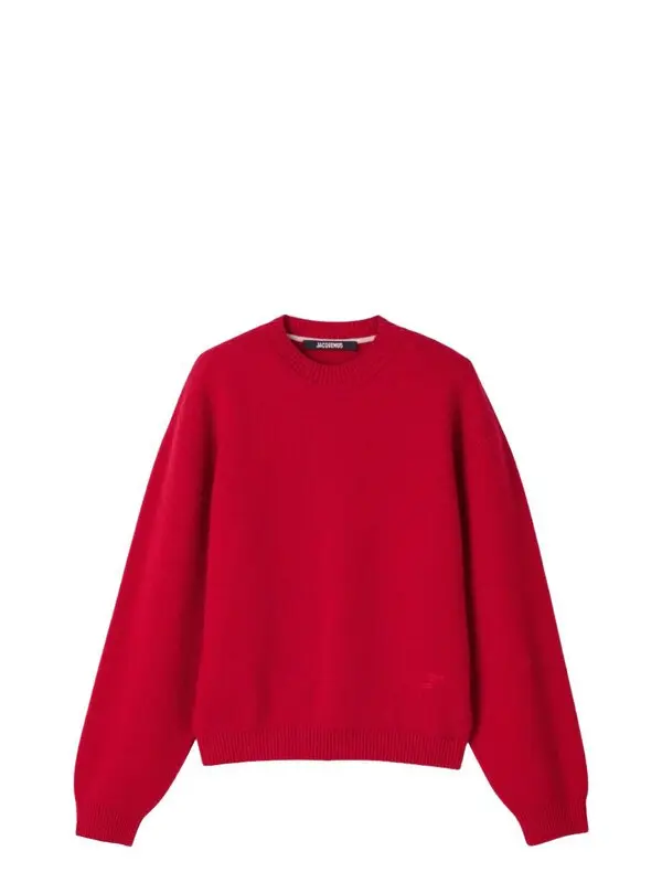 Jacquemus Crew-neck Long-sleeve Sweatshirt - Red