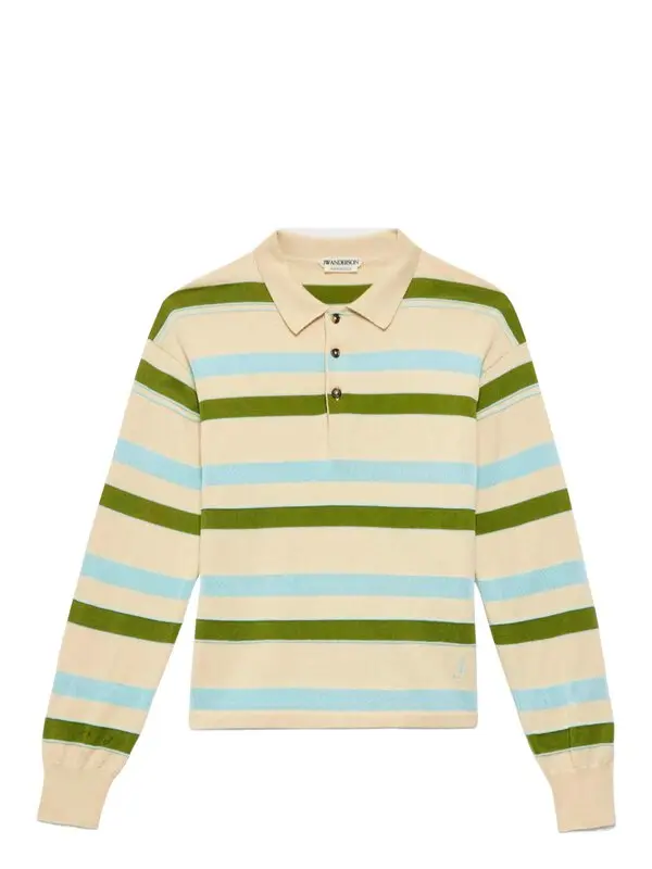 J.W.ANDERSON Long-sleeved Polo Shirt - Ivory