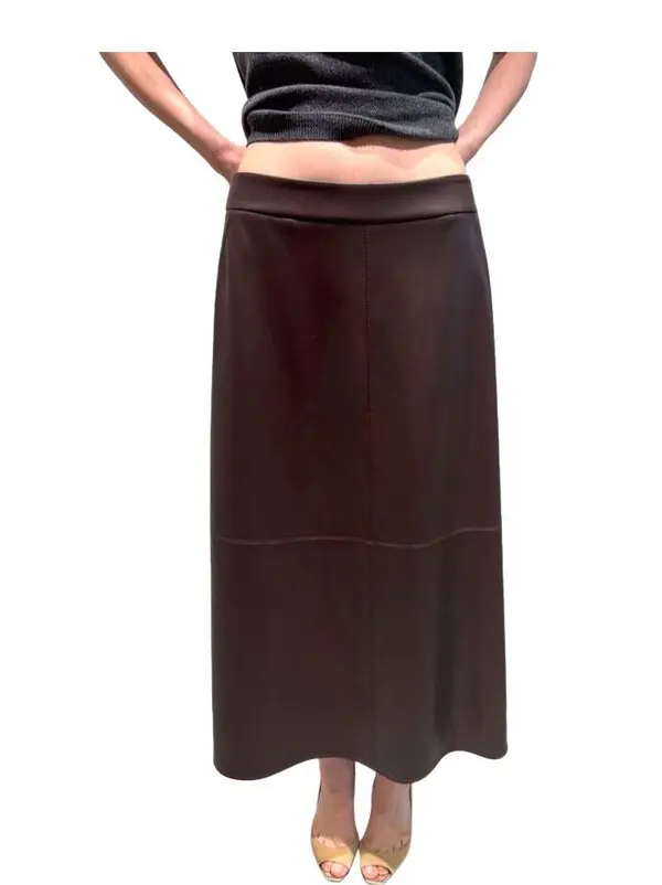 Max Mara Zippered Skirt - Brown