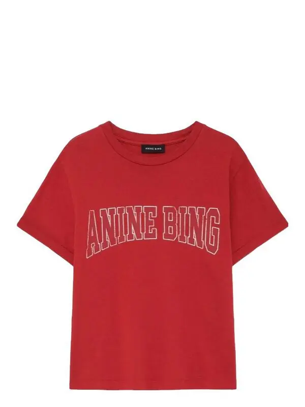 ANINE BING Shelley T-shirt - Red