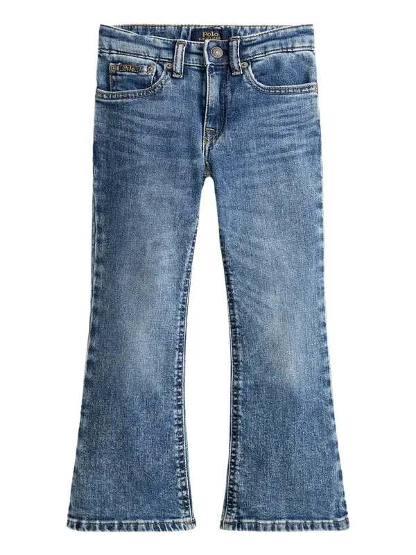 Polo Ralph Lauren Faded-effect Flared Jeans - Blue