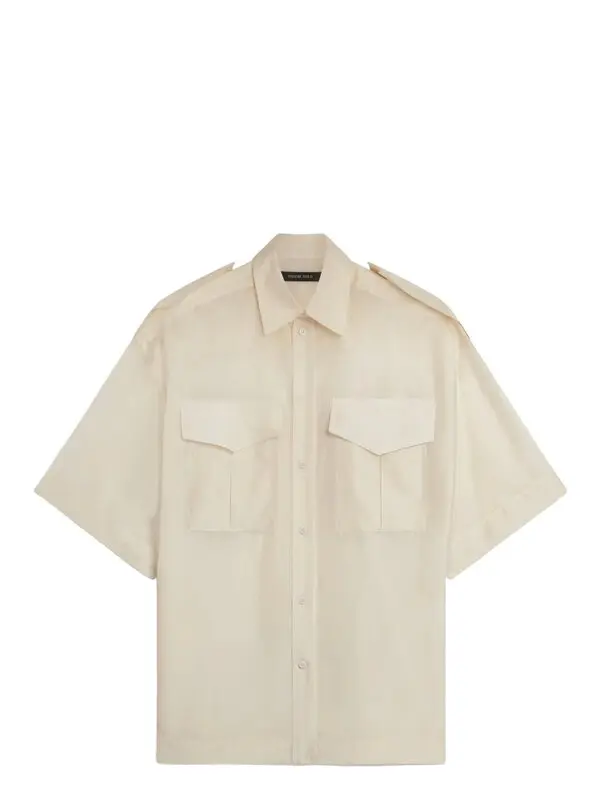 Phoebe Philo Short-sleeved Shirt - Vanilla