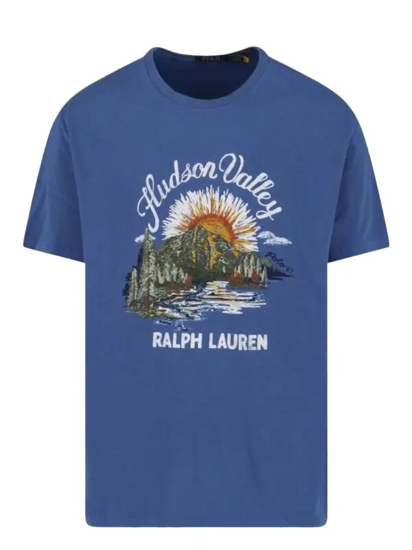 Polo Ralph Lauren Graphic Printed Crewneck T-shirt - Blue