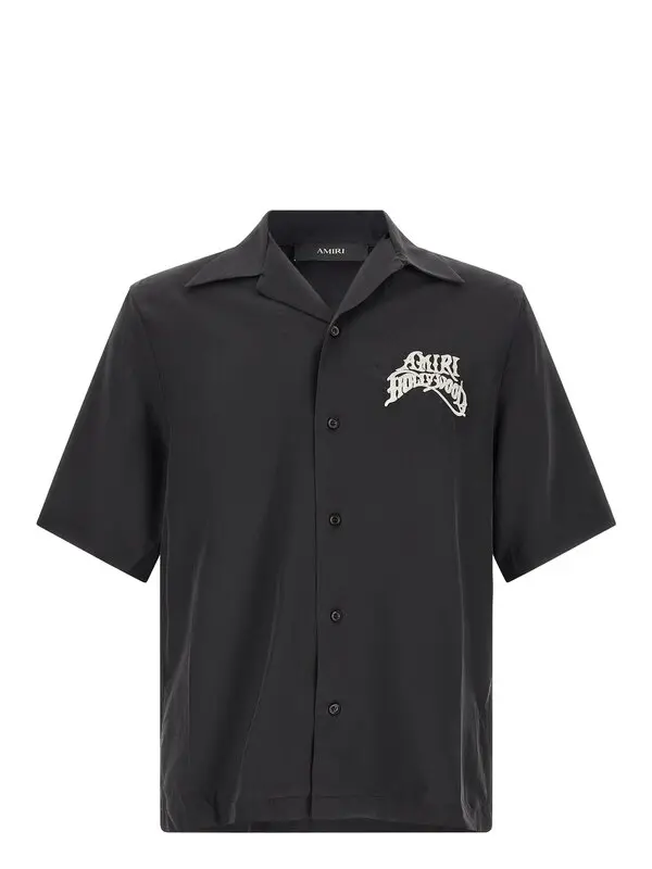Amiri Hollywood' Embroidered Shirt - Black