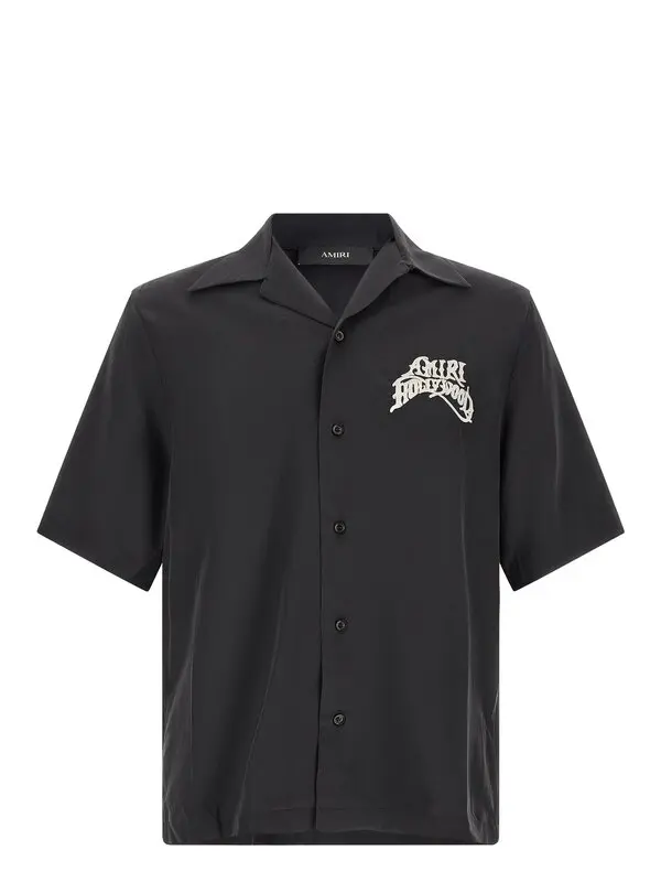 Amiri Hollywood' Embroidered Shirt - Black