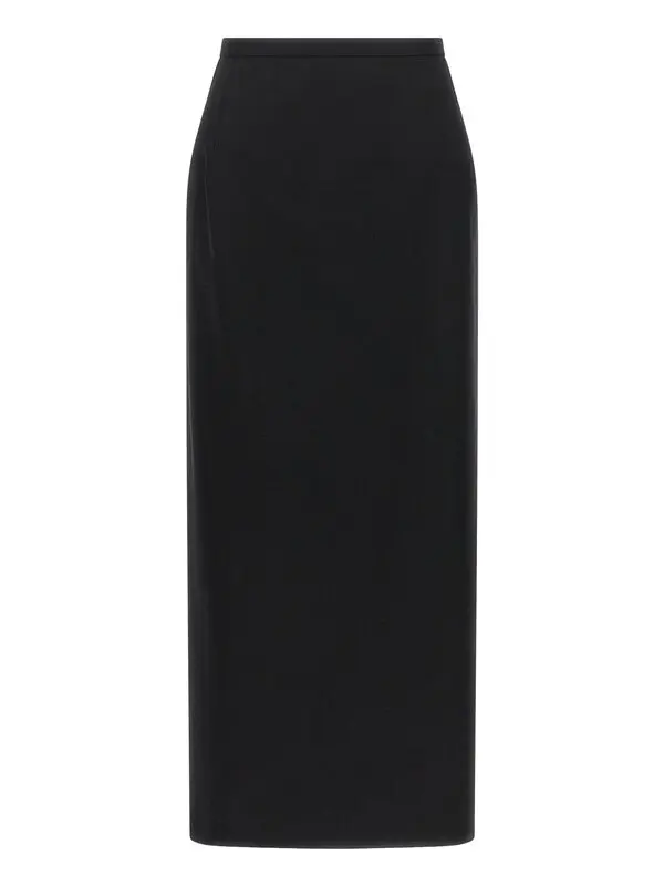 Magda Butrym Skirt With Closure And Back Panel - Black