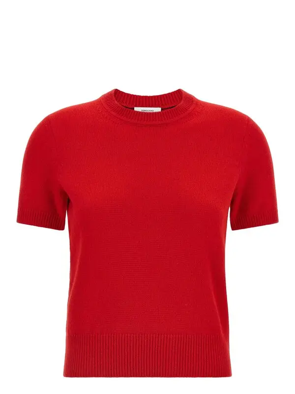 FERRAGAMO Gancini' Sweater - Red
