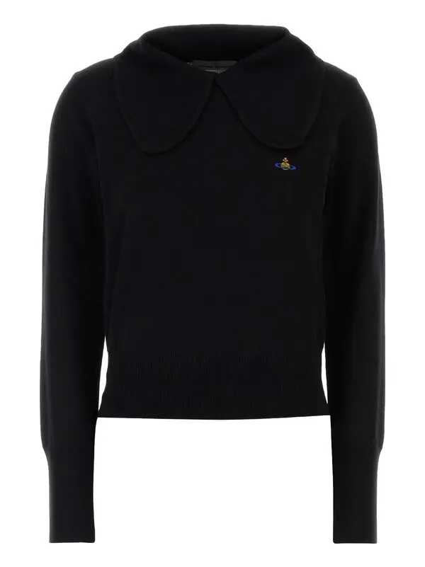 VIVIENNE WESTWOOD Wool Bea Polo Shirt - Black