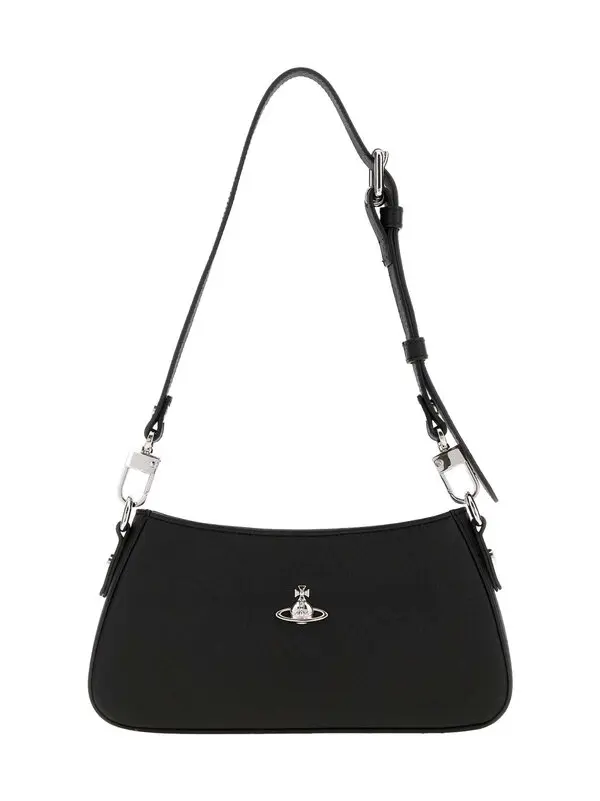 VIVIENNE WESTWOOD Leather Tasha Shoulder Bag - Black
