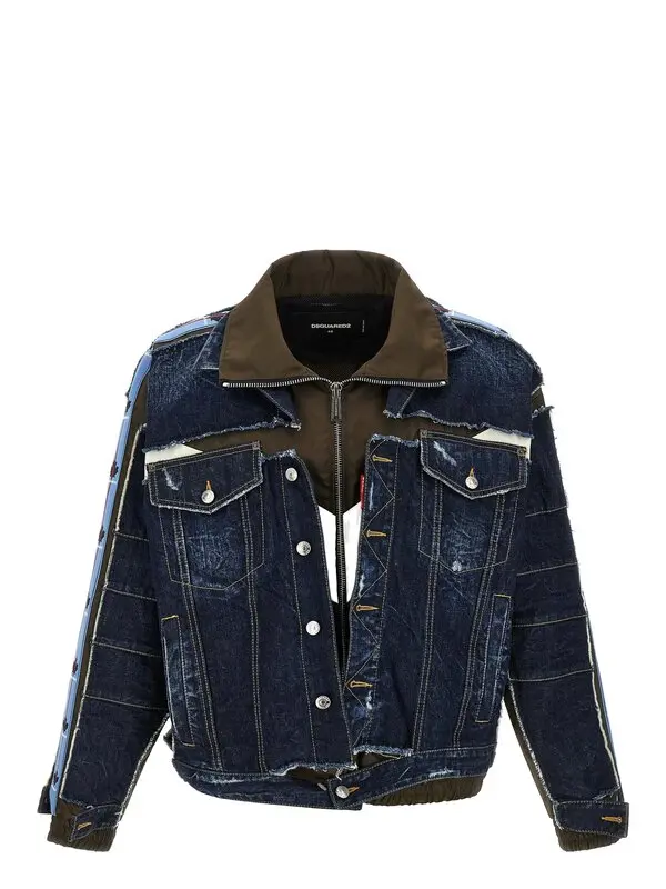 Dsquared2 Multilayer Denim Jacket - Blue