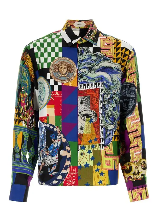 Versace Printed Silk Shirt - Multicolor