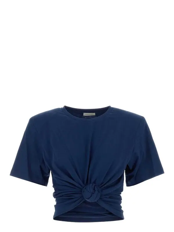 Magda Butrym Navy Cotton T-shirt - Blue