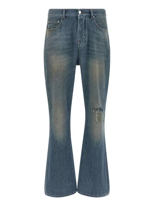 Amiri Slash Bootcut' Jeans - Blue