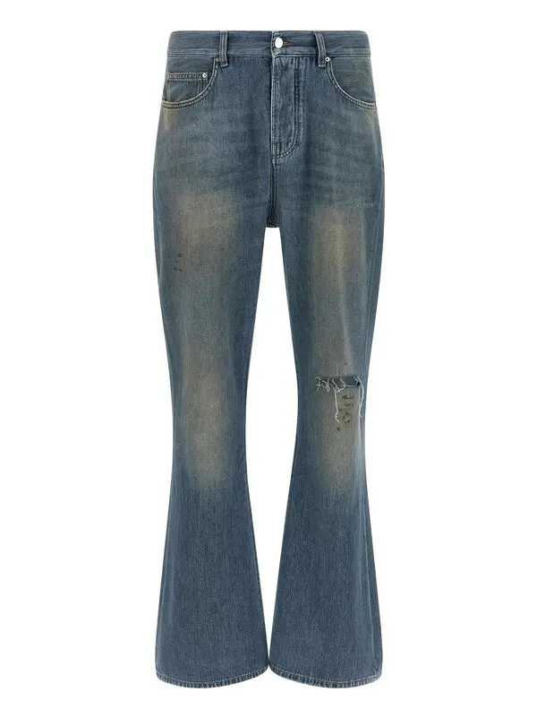Amiri Slash Bootcut' Jeans - Blue
