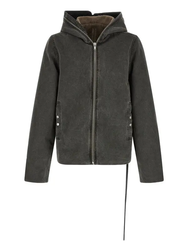 Rick Owens Gimp Zipfront' Jacket - Gray