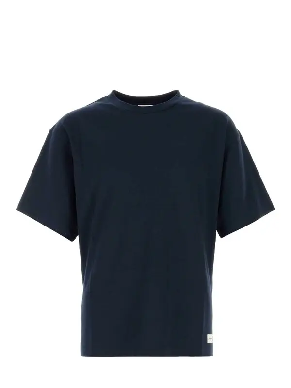 Saint Laurent Navy Cotton And Modal T-shirt - Blue