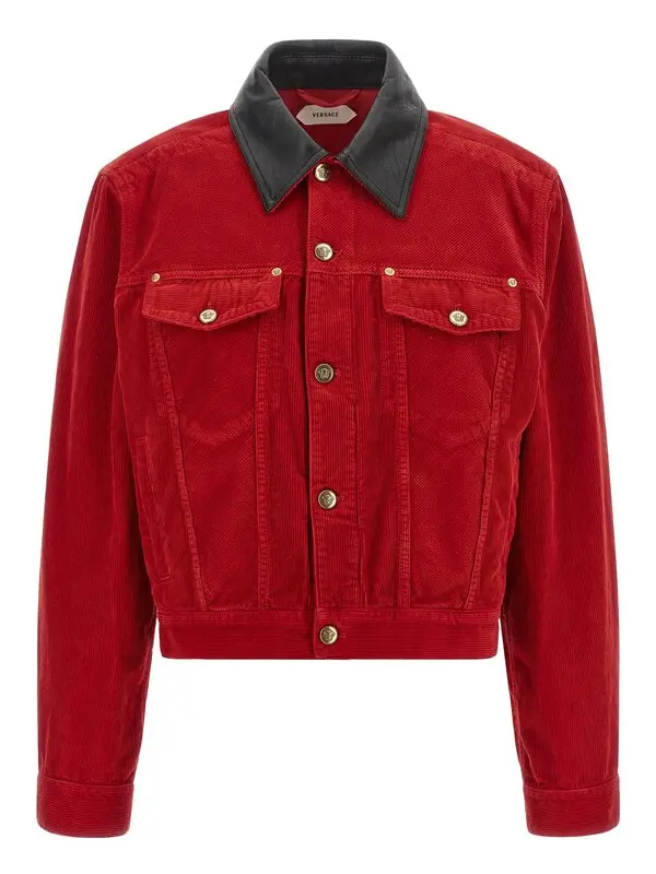Versace Corduroy Jacket - Red