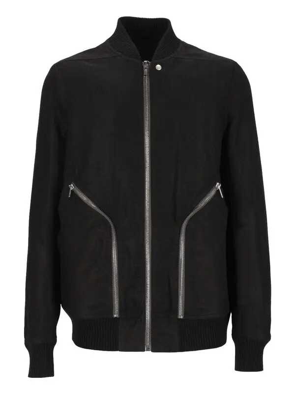 Rick Owens Heizer Flight Jacket - Black
