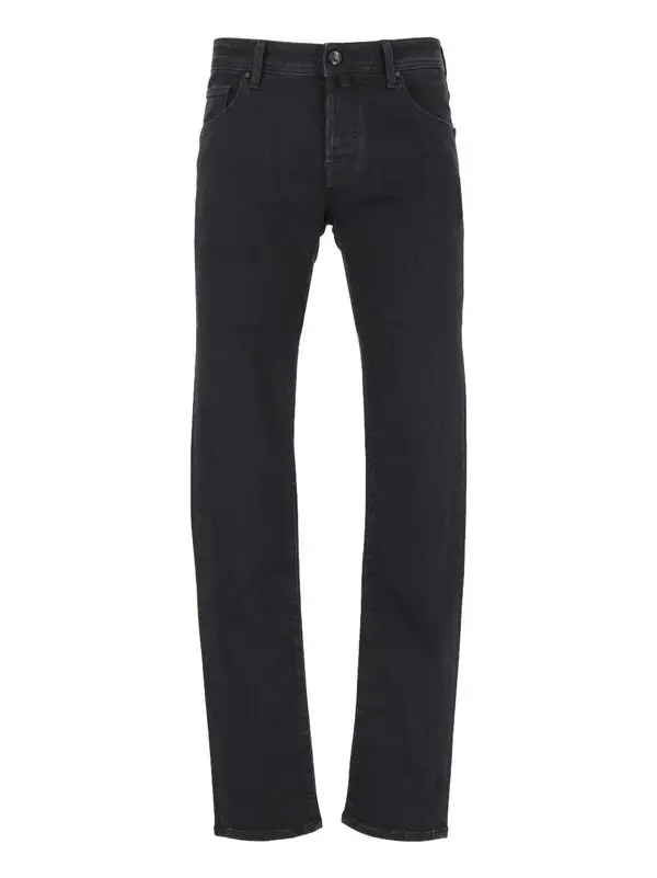 JACOB COHЁN Nick Slim Super-slim 5-pocket Jeans In Super Stretch Denim - Gray
