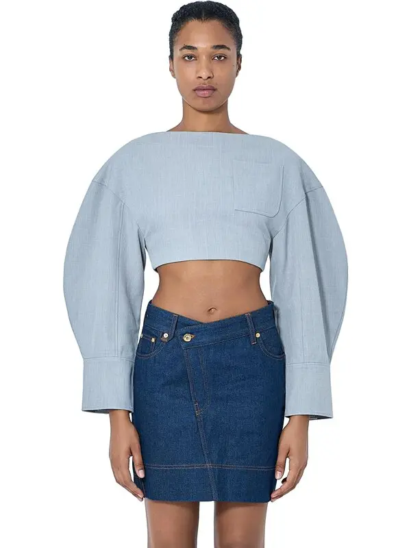 Jacquemus Le Haut Casaco Top - Gray