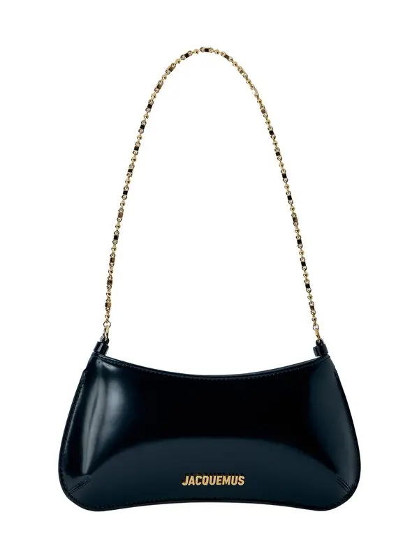 Jacquemus Le Petit Bisou Chaîne Shoulder Bag - Black