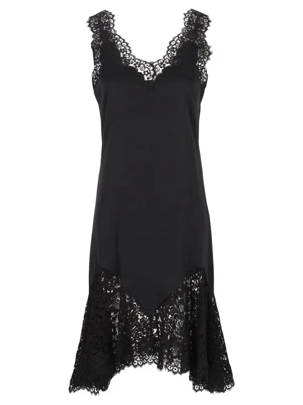 Stella McCartney Dress With Lace Details - Black